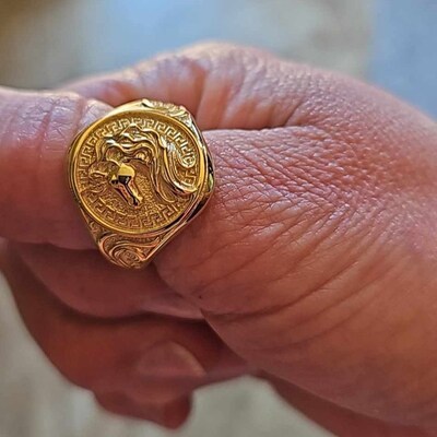 Silver St Christopher Signet Ring for Mencatholic Jewelry Personalized ...