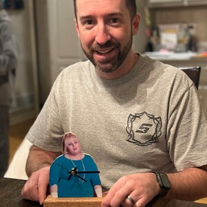 Dwayne Johnson the Rock Clock - Etsy