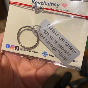 Maneja Con Cuidado Llavero, Personalized Drive Safe Custom Engraved ...