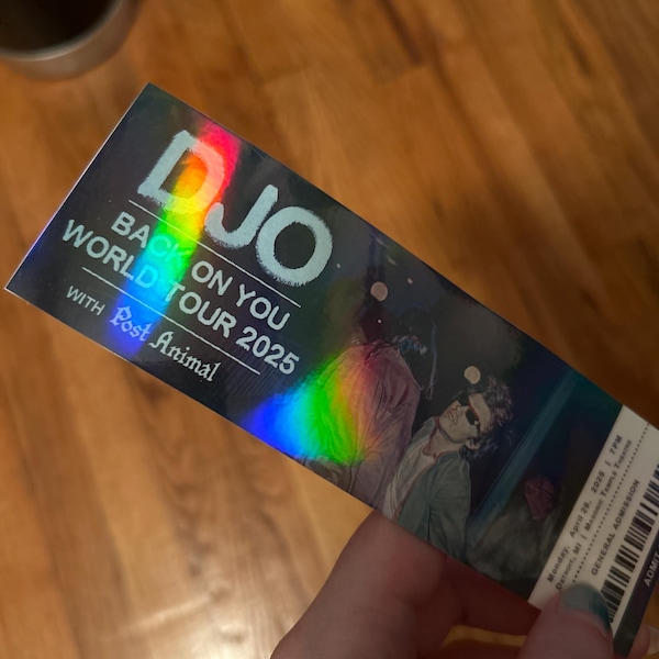Djo Tour Custom Personalized Concert Ticket - Etsy