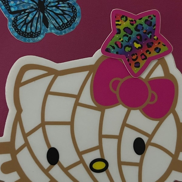 Kitty Concha Sticker | Mexican American Concha |conchita |pan Dulce ...