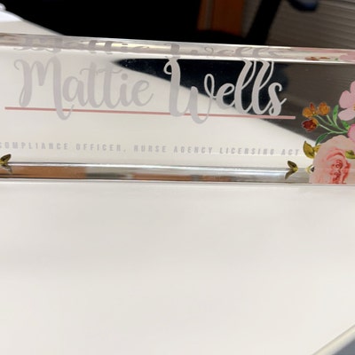 Custom Desk Sign, Office Decor, Executive Gift, Professional Name Plate ...