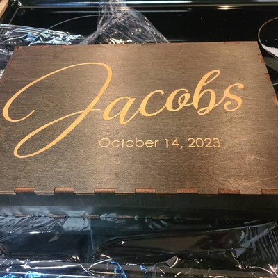 Box for Photo Album and Guest Book Photo Box Book Box Wooden Box ...