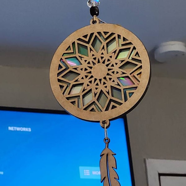 Star Suncatcher Repurposing Dvds Laser Cut File SVG, DXF, EPS Digital ...