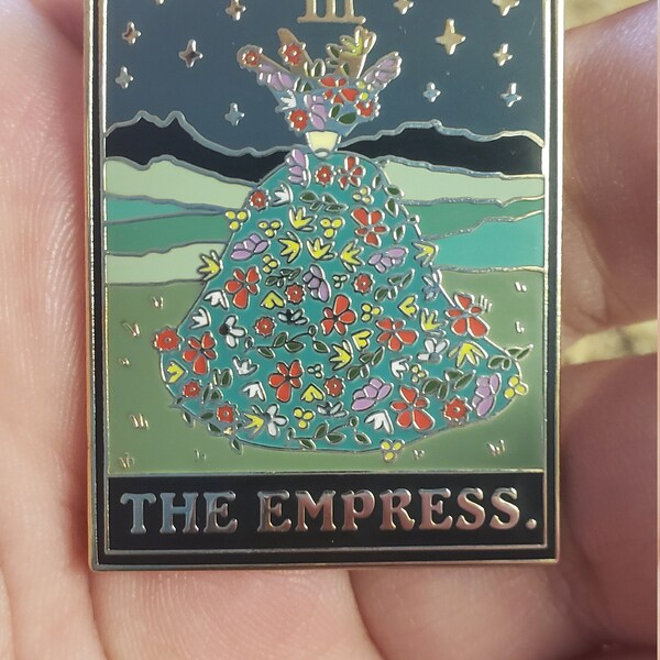 Midsommar May Queen Tarot Hard Enamel Pin! | the Empress Tarot Pin - Etsy