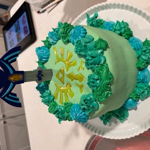 Zelda Master Sword Personalized Cake Topper - Etsy