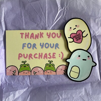 Stoma/ileostomy Bean Sticker 5cm Gloss Sticker Chronic Illness ...