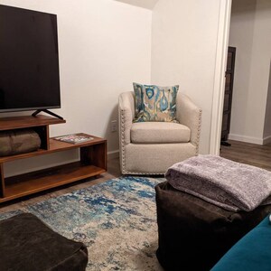 Blue Distressed Velvet Pillow Cover | Etsy