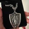 Stone of Saint Michael the Archangel Relic Necklace Pendant - Genuine ...