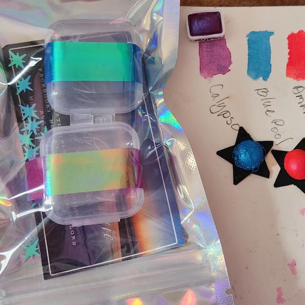 Mythic / Paint Drop Card / Handmade Watercolor Paint - Etsy