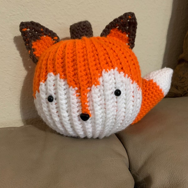 CROCHET PATTERN X Crochet Fox Pumpkin, English Written Pattern, PDF ...