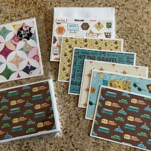 Set of 6 Stars and Stripes Patriotic Notecards With Envelopes, Stars ...