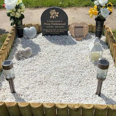 Memorial Headstone on Plinth Large With Motif - Etsy