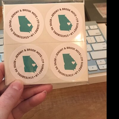 State Return Address Label Wedding Invitations Personalized - Etsy