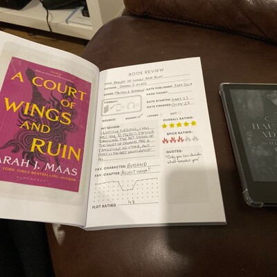 Beautiful Reading Journal Library Book Journal Book Review - Etsy