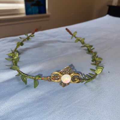 Braided Moon Crown Braided Goddess Crown Moon Crown Moon Circlet ...