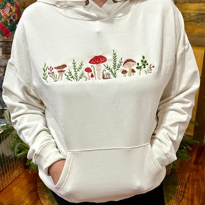 Enchanted Forest Mushrooms Border Machine Embroidery Design Original ...