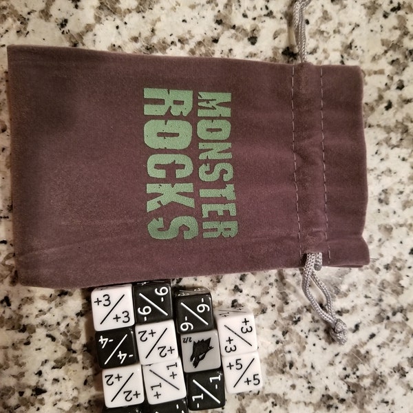 Monster Rocks: 36 Token Dice . 6X of Each Color. Great for Magic the ...