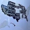 USA Decal Sticker Travel Map for Rv's and Campers - Etsy