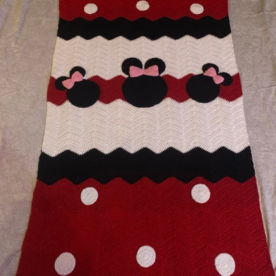 CROCHET Minnie Mouse Blanket Pattern Only / Minnie Mouse / Blanket ...