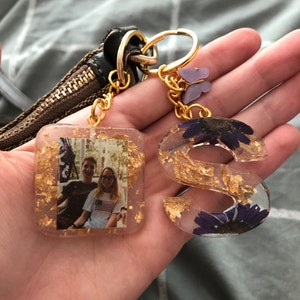 Resin Photo Keychain Photo Keychain Picture Keychain Custom Photo ...