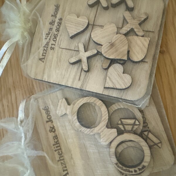Personalised Table Top Wedding Games | Wedding Favours | Wedding ...