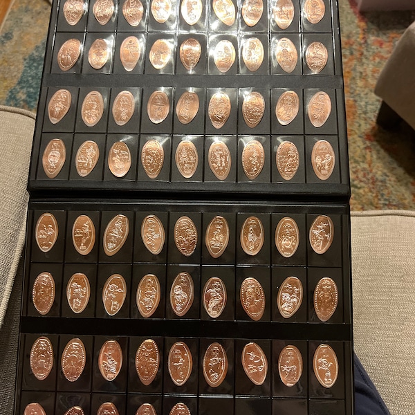 Huge Elongated / Pressed Penny Book Holds 144 Coins - Etsy