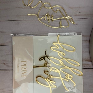 HELLO SUNSHINE Cake Topper Choose Your Material - Etsy