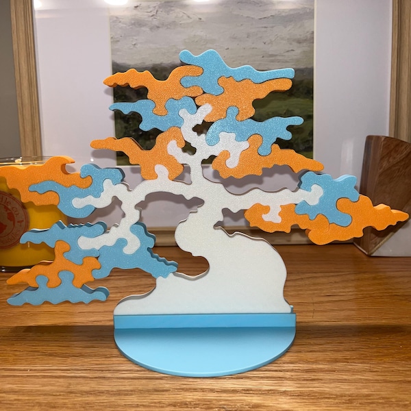 Survivor Tree Puzzle 12”x7 - 16+ Custom Color Options - Etsy