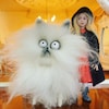 Frankenweenie Cat Mr. Whiskers. Needle Felted Cat. White Cat. Kitty ...
