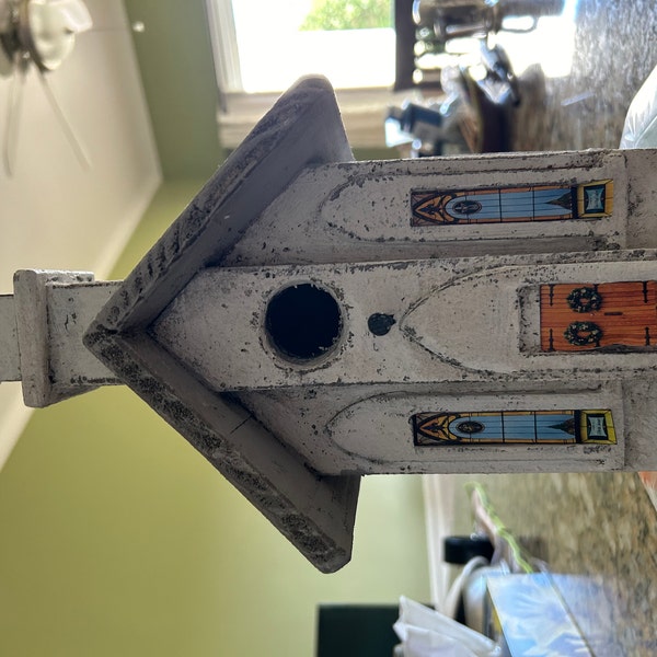 Handcrafted Church Birdhouse / Vintage Style Garden /painted Birdhouse ...