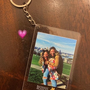 Rectangle Blank Clear Acrylic Photo Keychain-choose Quantity5pcs. or ...