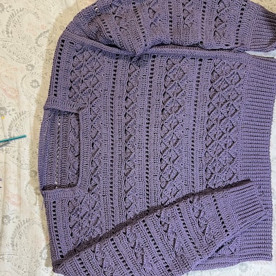 Crochet Shaggy Coat Pattern, Crochet Shaggy Jacket Pattern, Crochet ...