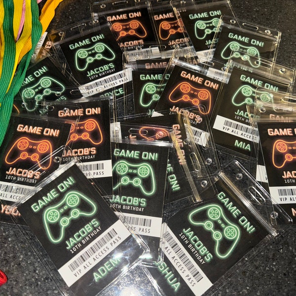 Video Game Themed Party Favors for Game Truck or Arcade Birthday, DIY ...