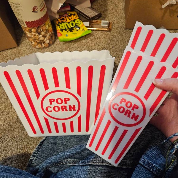 Personalized Popcorn Bucket | Movie Night Gift | Custom Popcorn Bowl ...