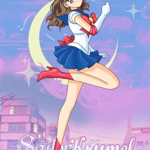 Personalised Sailor Moon Portrait / Custom Sailor Moon Art - Etsy