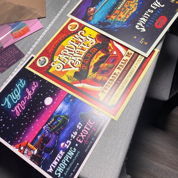 11x14 Inch Stardew Valley Event Poster Prints - Etsy