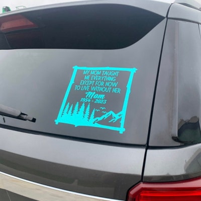 Dad Memorial Vinyl Decal Custom Tribute Remembrance Sticker Forever in ...