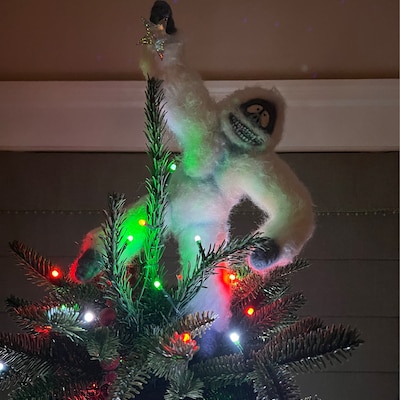 Abominable Snowman Christmas Tree Topper Personalized Yeti Custom Yeti ...