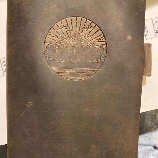 Large Leather Journal A5 Personalized, Refillable 6x8 A5 Leather ...