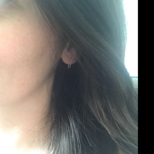 Small Threader Earrings - Gold Filled Earrings, Sterling Silver ...