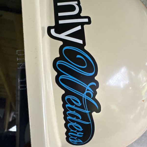 Only Fishing Decal, Welding Helmet Decal, Tackle Box Sticker ...