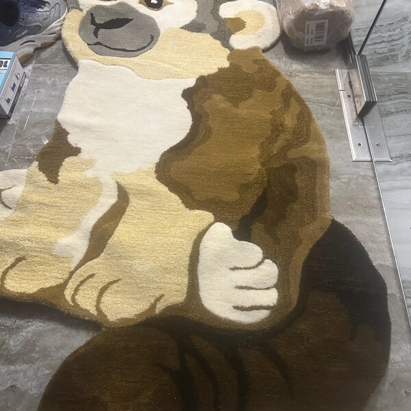 Squirrel Rug Kids Rugs Animal Rug Hand Tufted Rug Carpet Kids Room ...