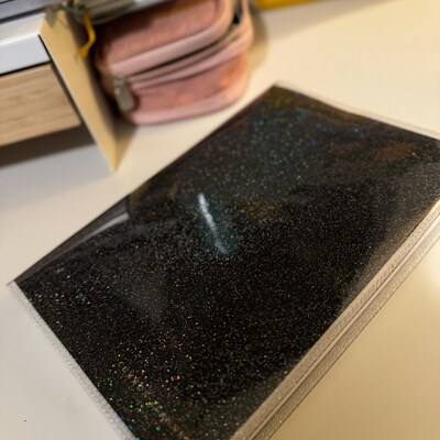 All Black Planner Cover. Mini Happy Planner Cover. Travelers Notebook ...