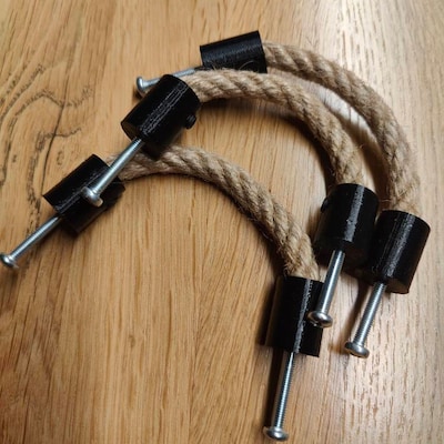 Rustic JUTE ROPE Handle Home Decor Drawer Pull - Etsy