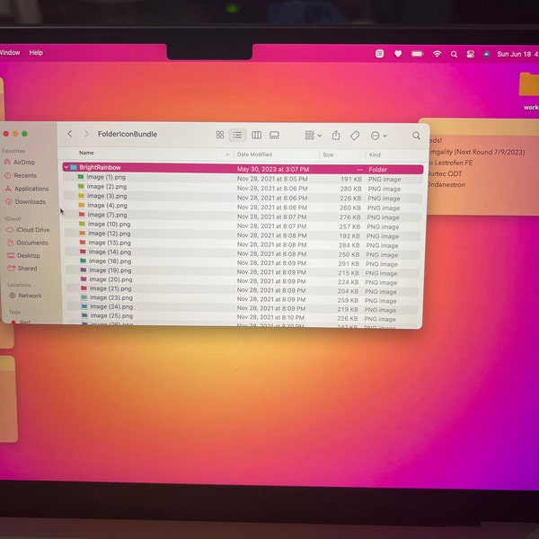Bright Rainbow Folder Icons | Folder Icon Color Pack | Mac OS Systems ...