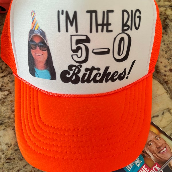 Custom Birthday FACE Hats | Party Favor for Birthday Celebration | Name ...