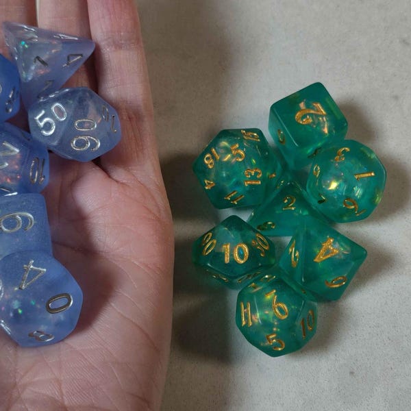 Mushroom Dice Vault and Multicolored Mushroom Dice Set, Dice Set ...