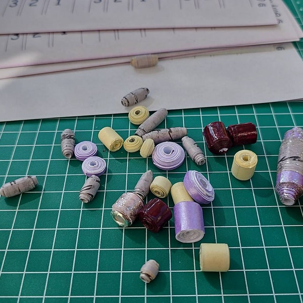 Paper Bead Templates Set of Nine - Instant Download - Etsy