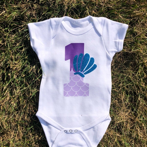 Mermaid Numbers 1 2 3 SVG Instant Download Design, Baby Mermaid Age ...